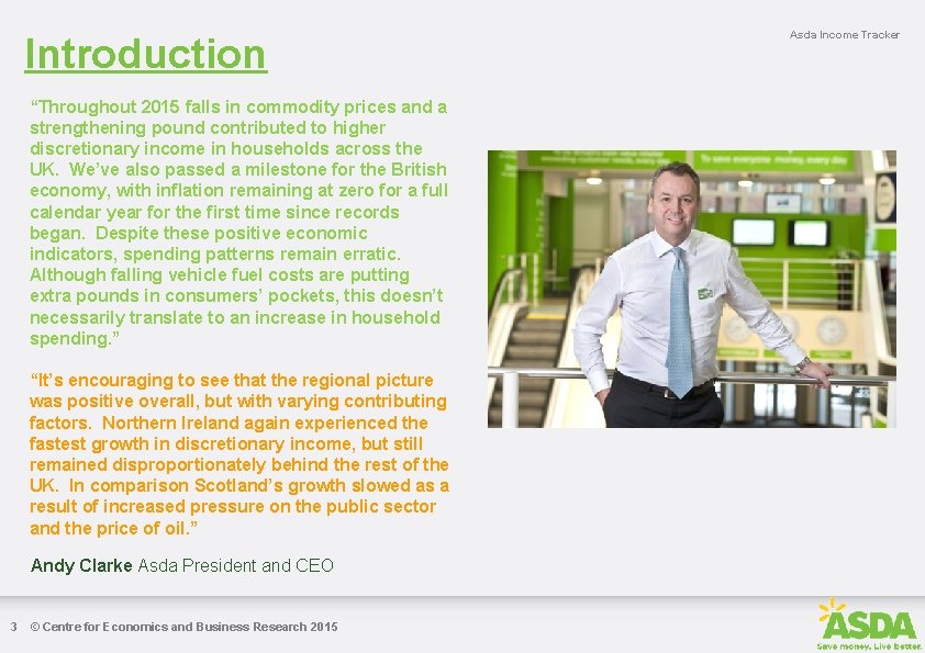 Asda Income Tracker Report December 2015 Released January