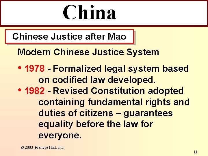 Chapter 16 Multinational Criminal Justice 2003 Prentice Hall