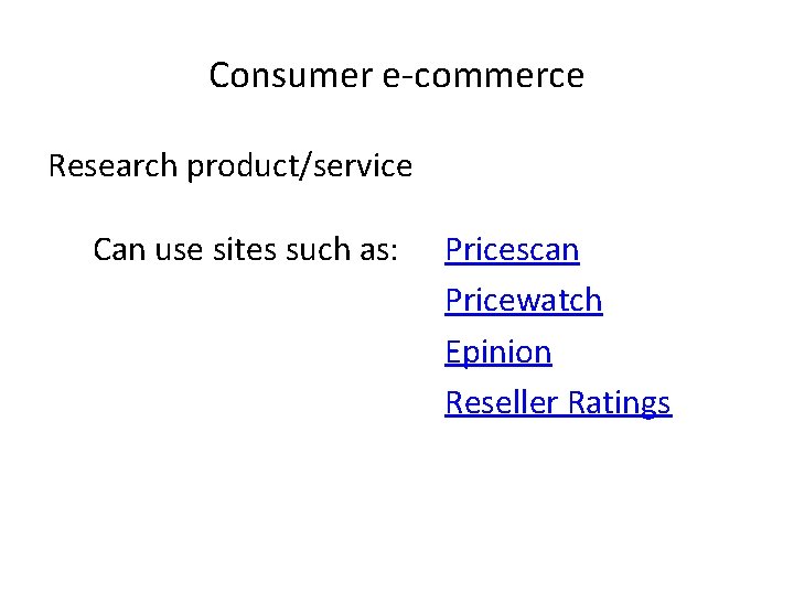 ECommerce Considerations Slides for 33109 ECommerce Considerations ...
