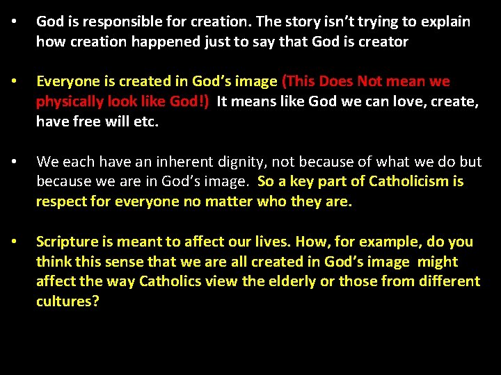 Thinking about Creation What image of the creation