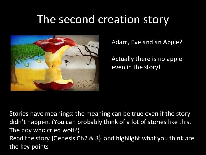 Thinking about Creation What image of the creation