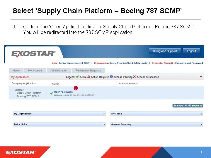 First Time Login Process Boeing 787 SCMP Training
