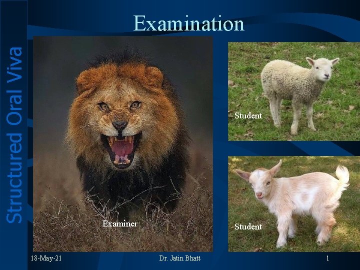 Structured Oral Viva Examination Student Examiner 18 May21