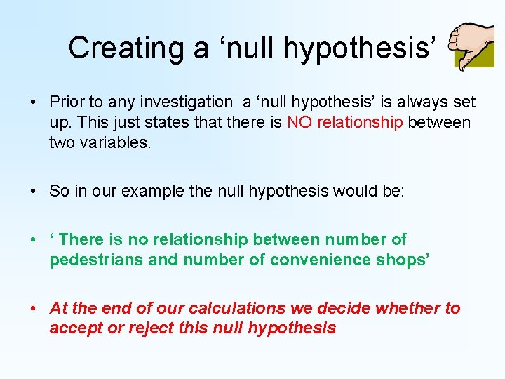 Using Statistical techniques in Geography Spearmans Rank Correlation