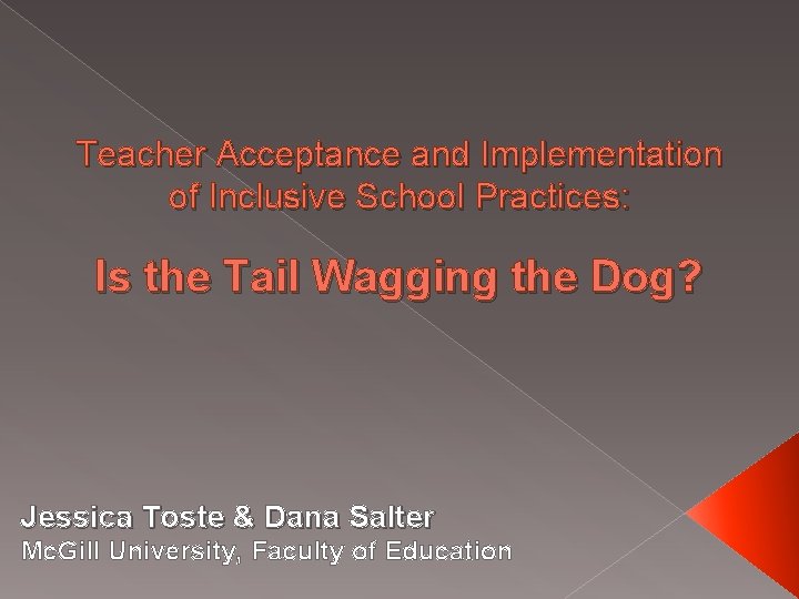 Teacher Acceptance and Implementation of Inclusive School Practices