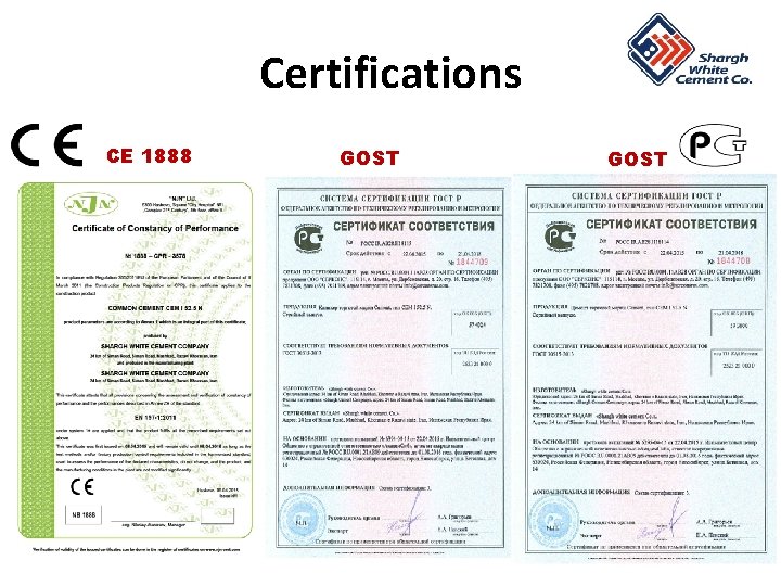 IRANIAN WHITE CEMENT INDUSTRY and SHARGH WHITE CEMENT