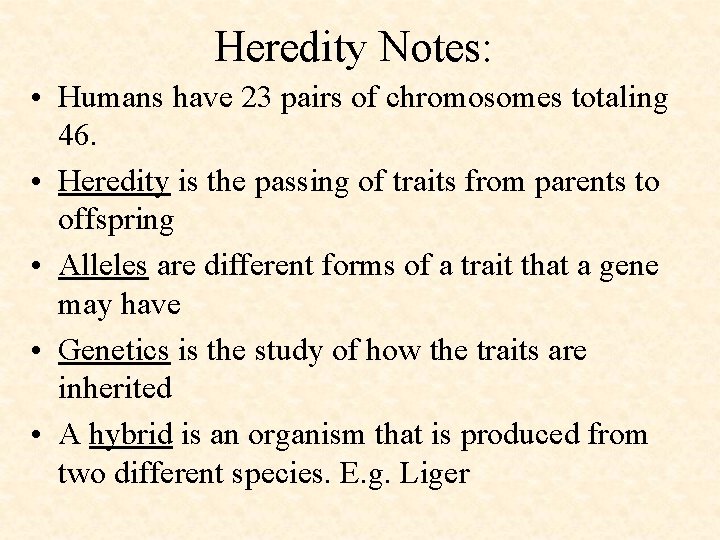 Historical Timeline of Genetics 10 th Grade Biology
