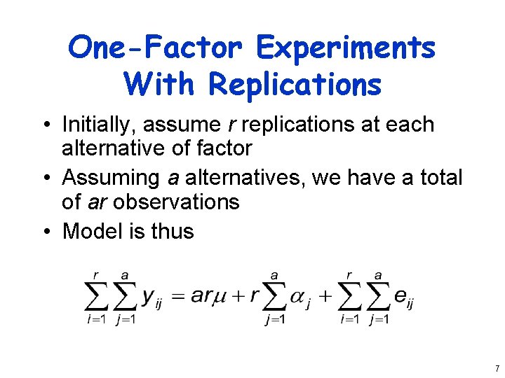 OneFactor Experiments Andy Wang CIS 5105 Computer Systems