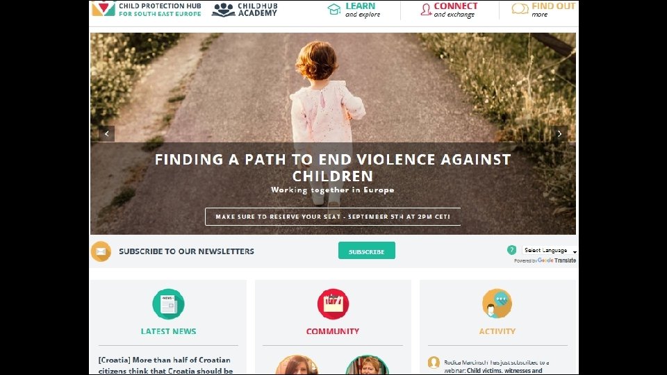 The Child Protection Hub An interactive and collaborative