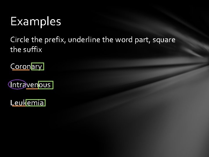 Hannah Julie Mari Brian Alex Medical Terms Prefixes