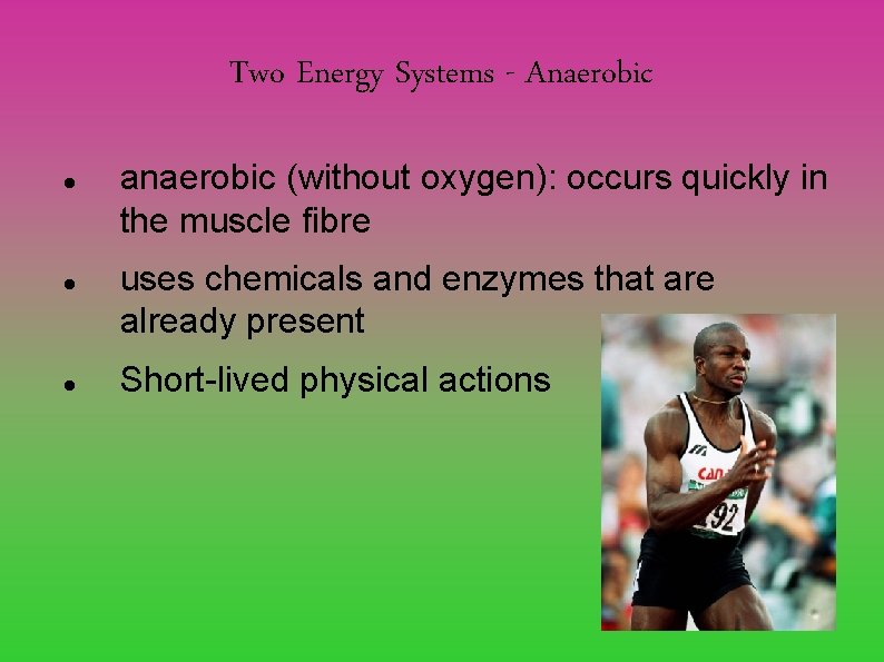 Energy Systems and Muscle Fibre Types Three Key