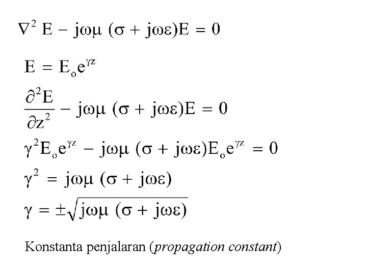GELOMBANG ELEKTROMAGNETIK PERSAMAAN MAXWELL PERSAMAAN HELMHOLTZ ...