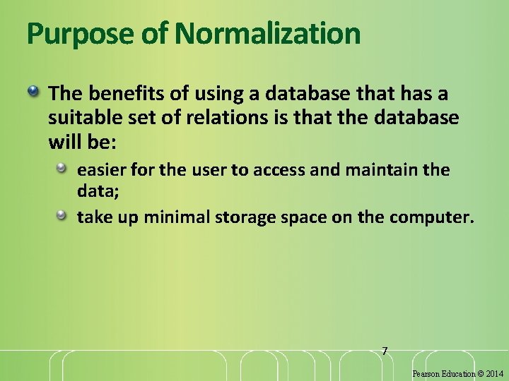 Chapter 14 Normalization Pearson Education 2014 Chapter 14