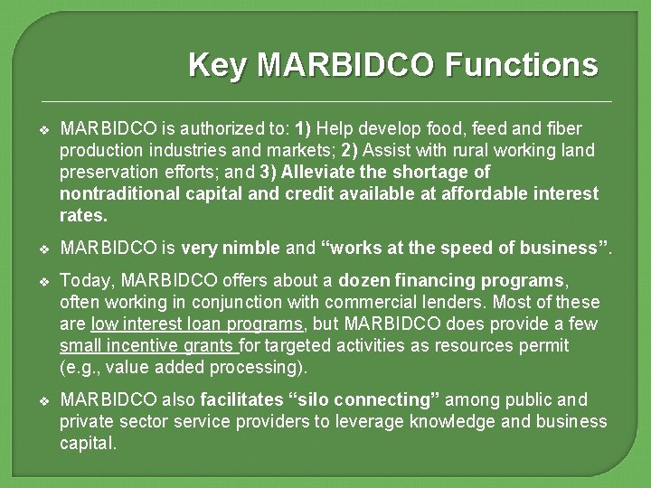 Maryland Agricultural and ResourceBased Industry Development ...