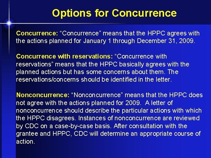 Overview of the CDC Interim Progress Report Presentation