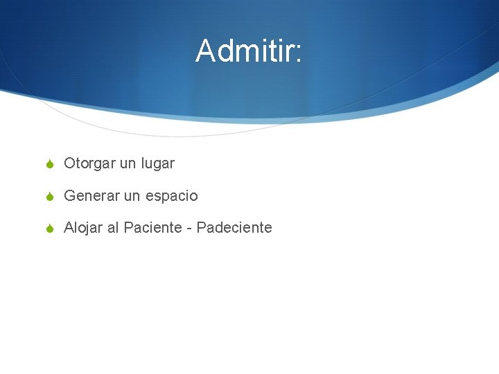 Fase I Sector de Admision S Funciones Bsicas