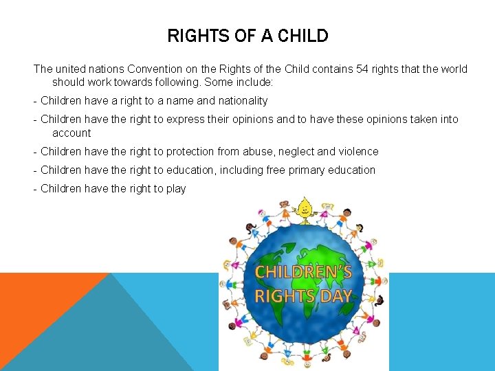 RIGHTS AND RESPONSIBILITIES UNITED NATIONS CONVENTION ON THE