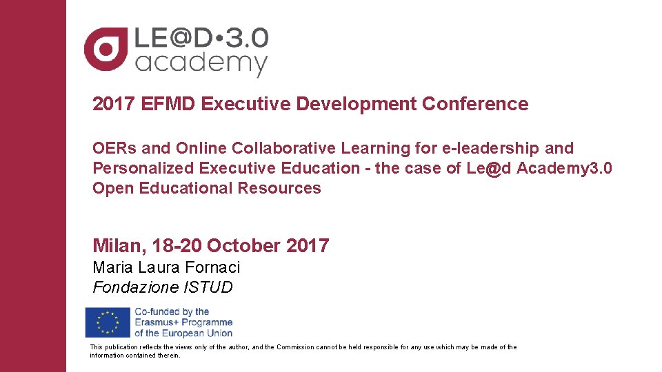 2017 EFMD Executive Development Conference OERs and Online