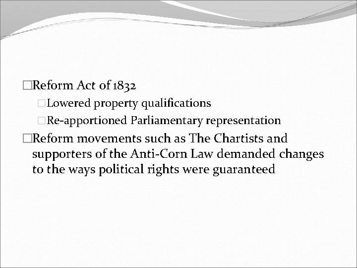 Democracy and Reform in Great Britain and France
