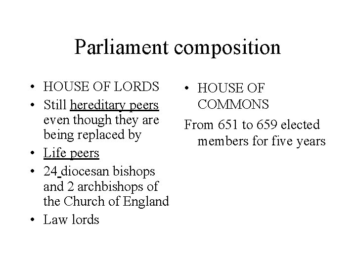 Uk institutions Constitutional monarchy British constitution ...