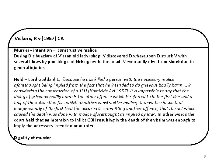 Date 28 December 2021 Murder Mens Rea Learning