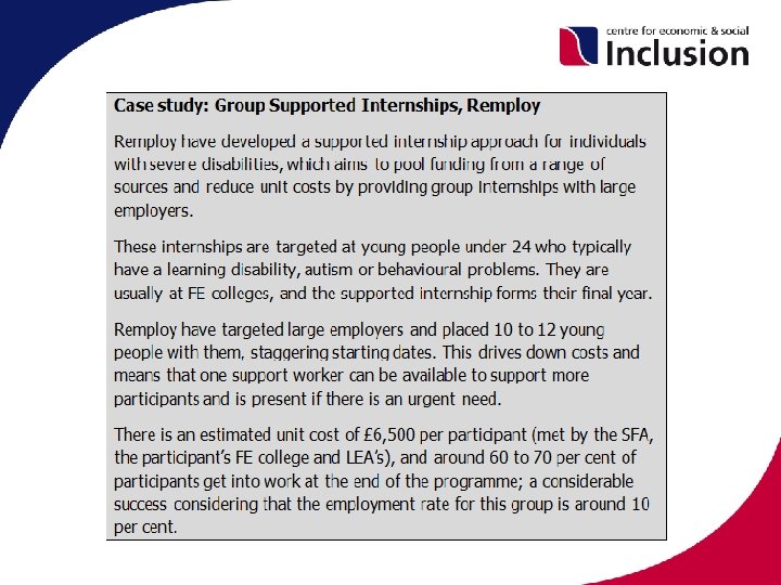 Fit for Purpose Transforming employment support for disabled