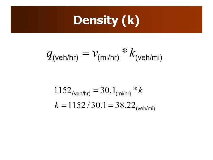 Transportation Engineering I Traffic Flow Characteristics Dr Attaullah