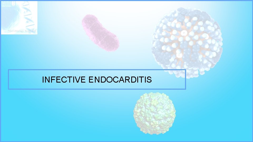 INFECTIVE ENDOCARDITIS INFECTIVE ENDOCARDITIS IE It is an