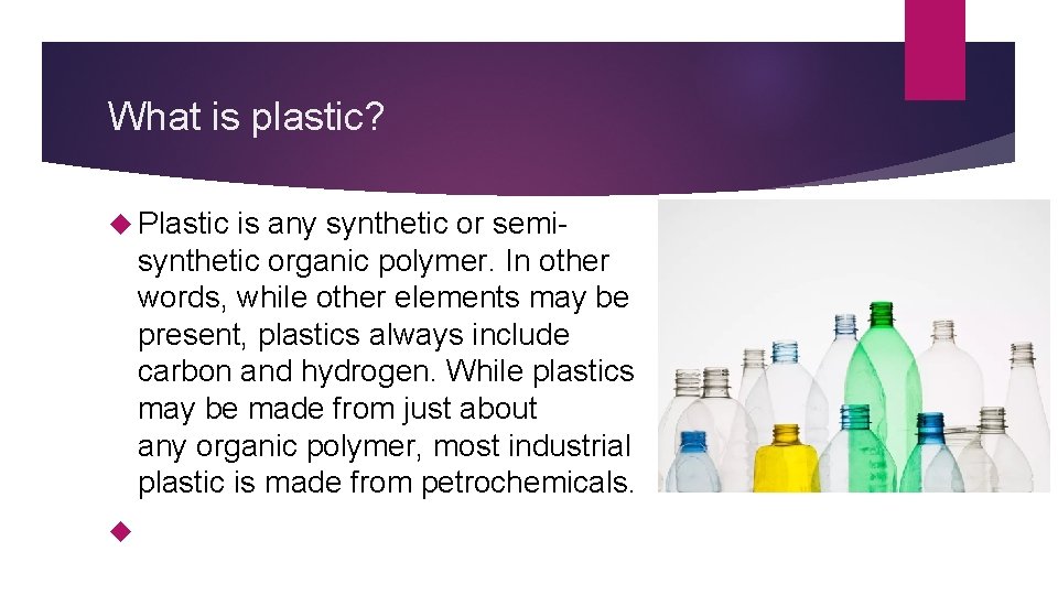 Should we use plastic VENUS CORBINMAY What is