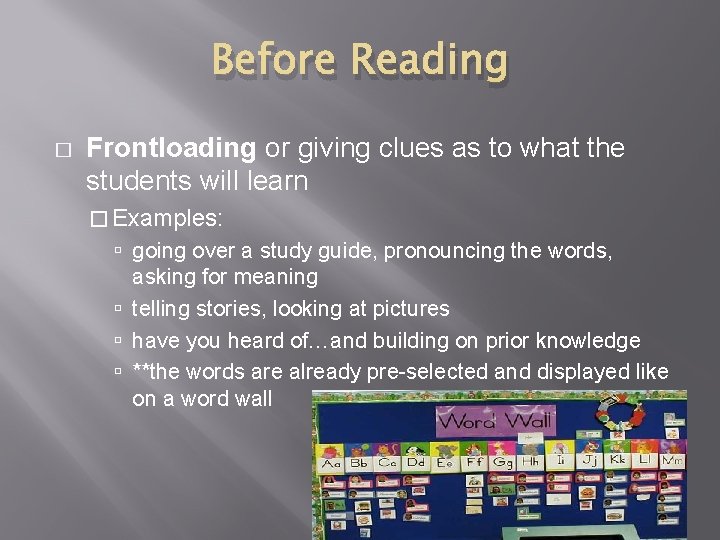 VOCABULARY INSTRUCTION Its importance in the classroom strategies