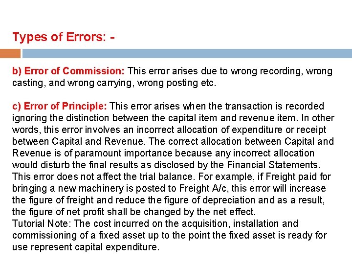 WELCOME CLASS B COM PART1 SUBJECT FINANCIAL ACCOUNTING