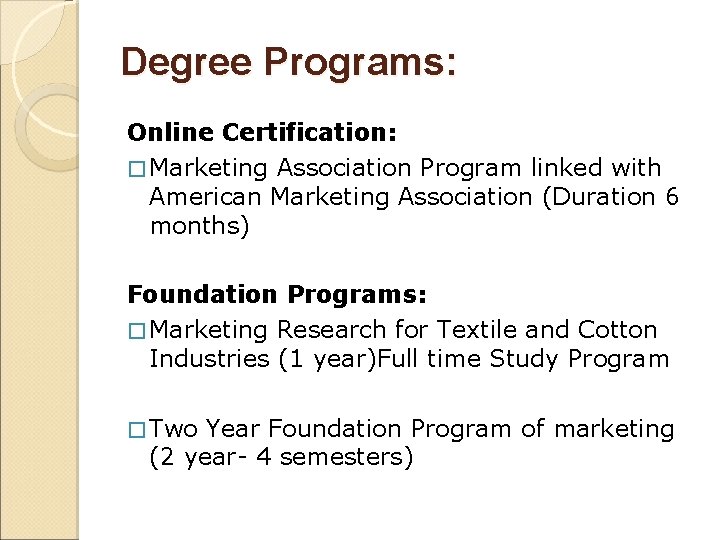 MARKETING PLAN FOR BAHKTAWAR INSTITUTE OF MANAGEMENT SCIENCES