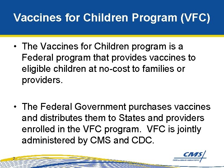 Vaccines for Children Program Mary Beth Hance March