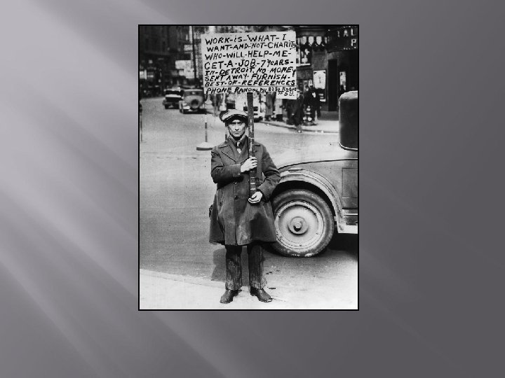 THE GREAT DEPRESSION THE NEW DEAL 1929 1939