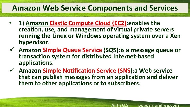 Amazon Web Services Amazon Web Services is based