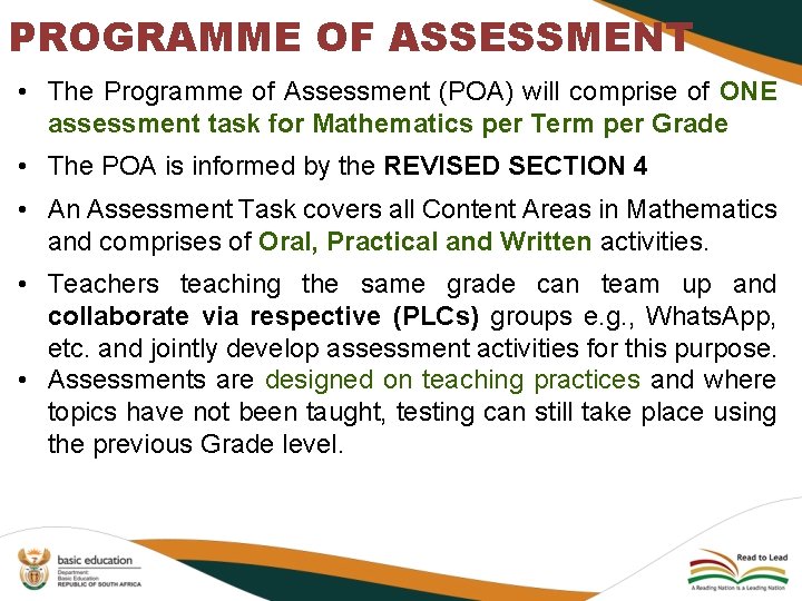 2021 REVISED CURRICULUM AND ASSESSMENT PLANS MATHEMATICS GRADE