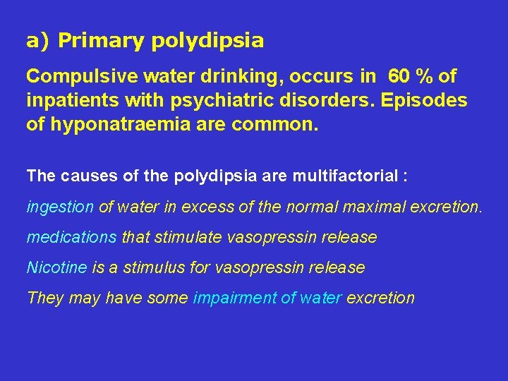 Electrolyte Balance Objectives 1 Physiology causes manifestations diagnosis