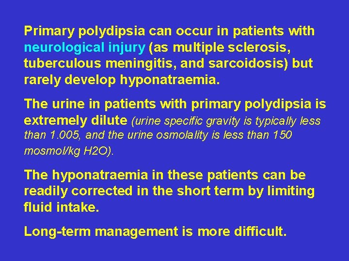 Electrolyte Balance Objectives 1 Physiology causes manifestations diagnosis