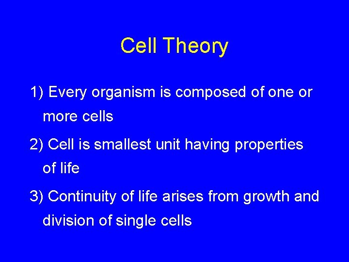 Cell Structure and Function Chapter 4 Cell Theory