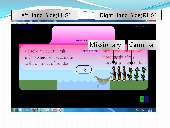 Missionary and Cannibal Members in group Groups name