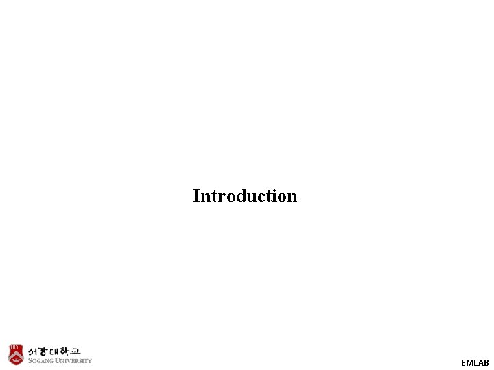 Introduction EMLAB Contents 1 Introduction 2 Transmission lines