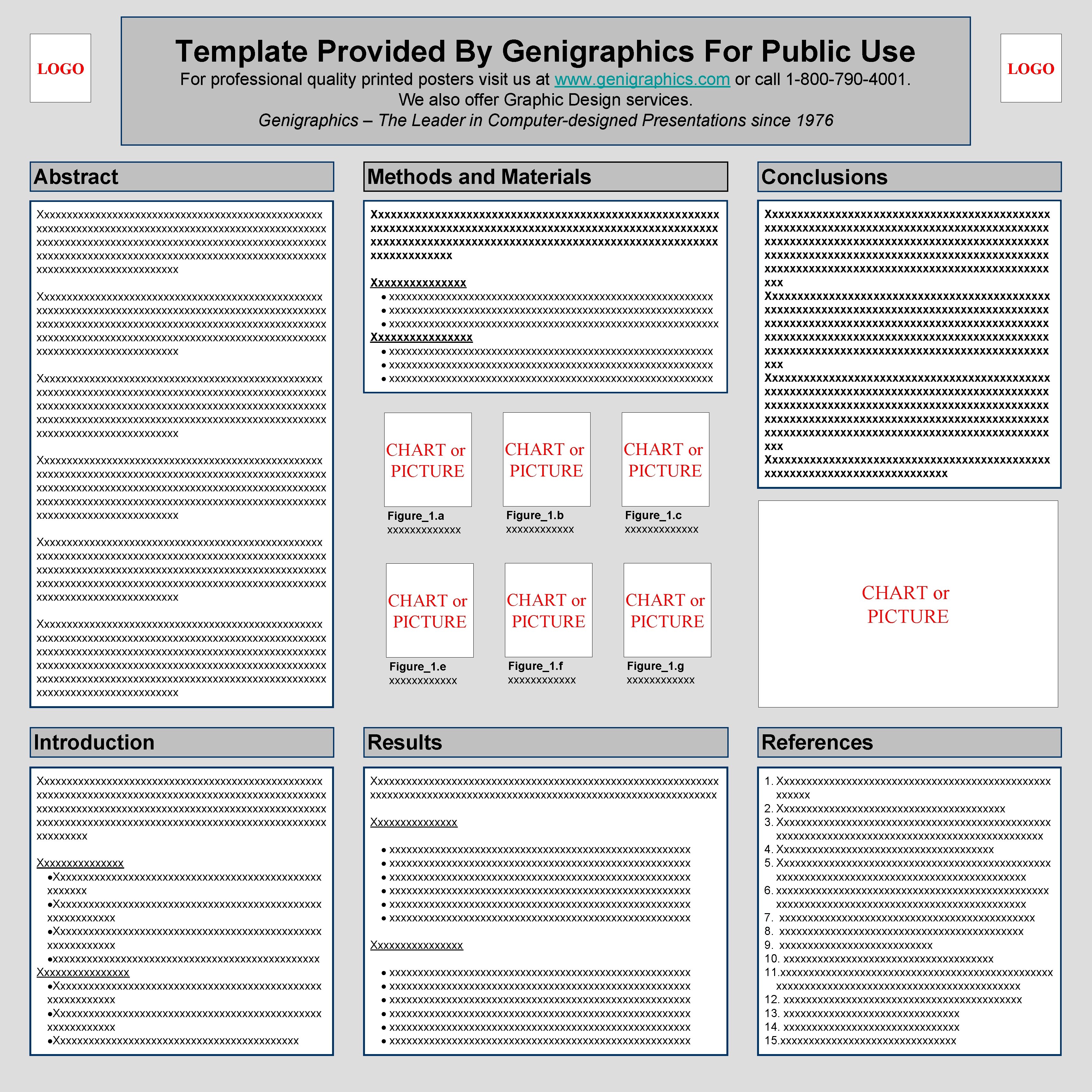 LOGO Template Provided By Genigraphics For Public Use