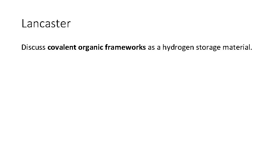 Lancaster Write balanced equations and calculate gravimetric capacities