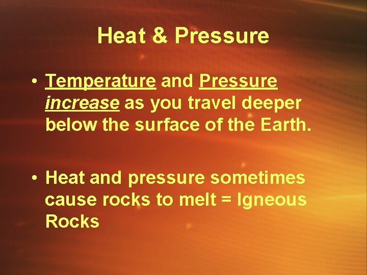 Metamorphic Rocks Transforming Rocks Rocks change because of