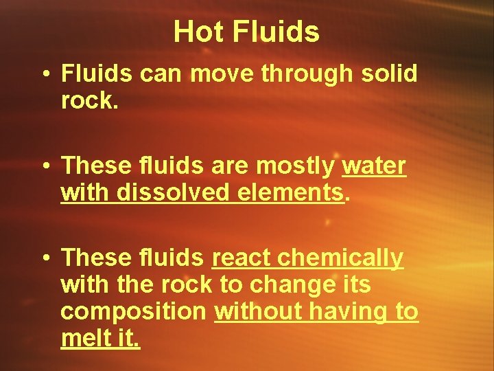 Metamorphic Rocks Transforming Rocks Rocks change because of