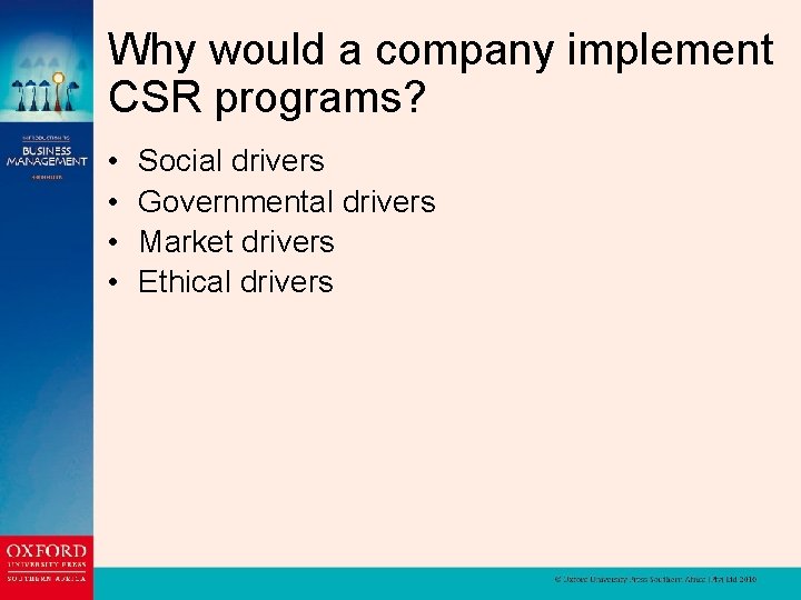 INSTRUCTORS MANUAL Chapter 5 INSTRUCTORS MANUAL CORPORATE SOCIAL