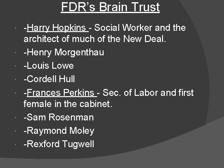 Objective How did FDRs New Deal intend to