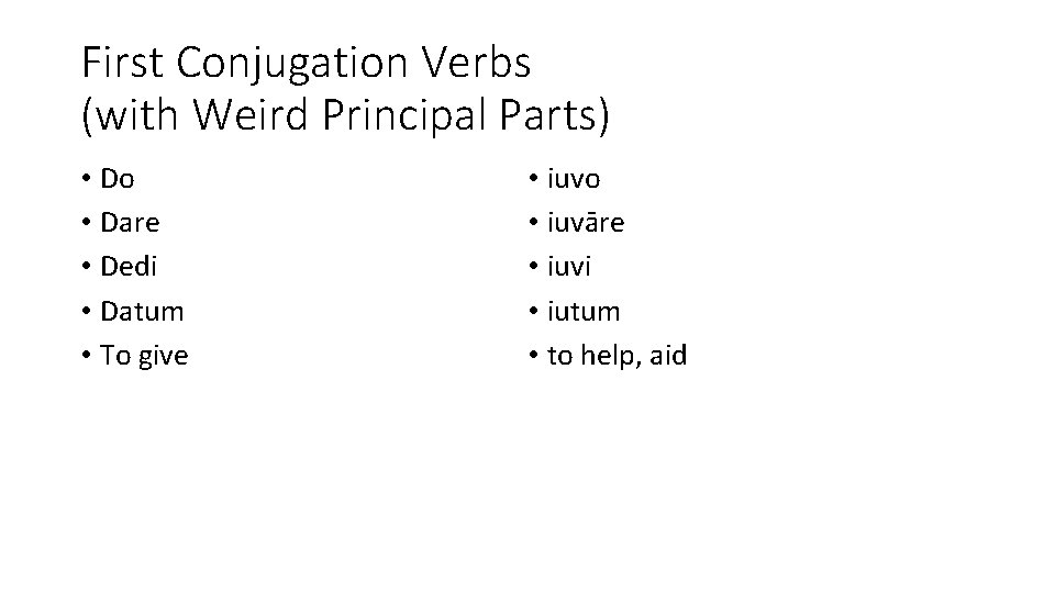 Vocabulary Review cogito Cogitre Cogitavi Cogitatum To think