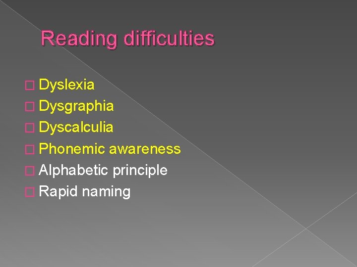 Learning Disability and Attention Deficit Hyperactivity Disorder ADHD