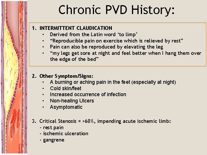 Peripheral Vascular Disease Acute Chronic Limb Ischemia Lipi